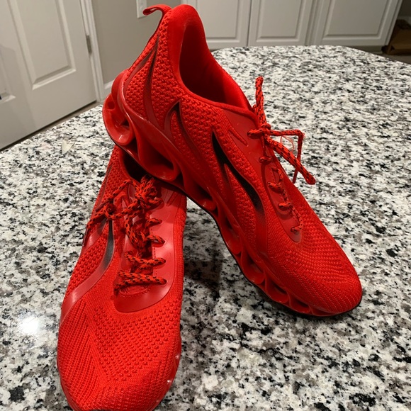 Shoes | Mens Red Athletic Shoes Nwot | Poshmark
